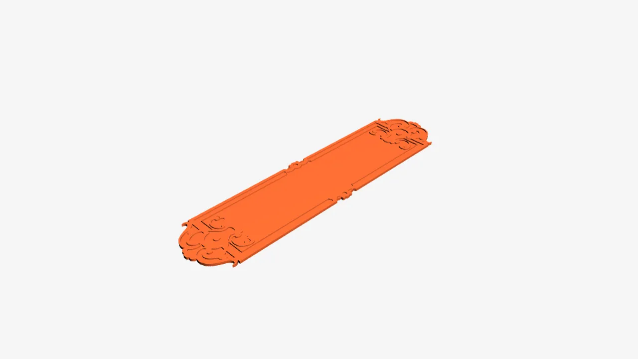 Ornate Blank Sign by Guido666 | Download free STL model | Printables.com