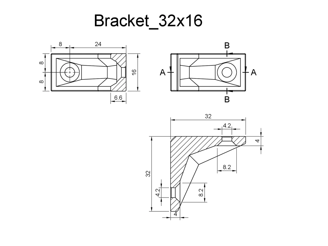 Corner Bracket v2 (optimized for 3D printing) by 3D_Workspace ...