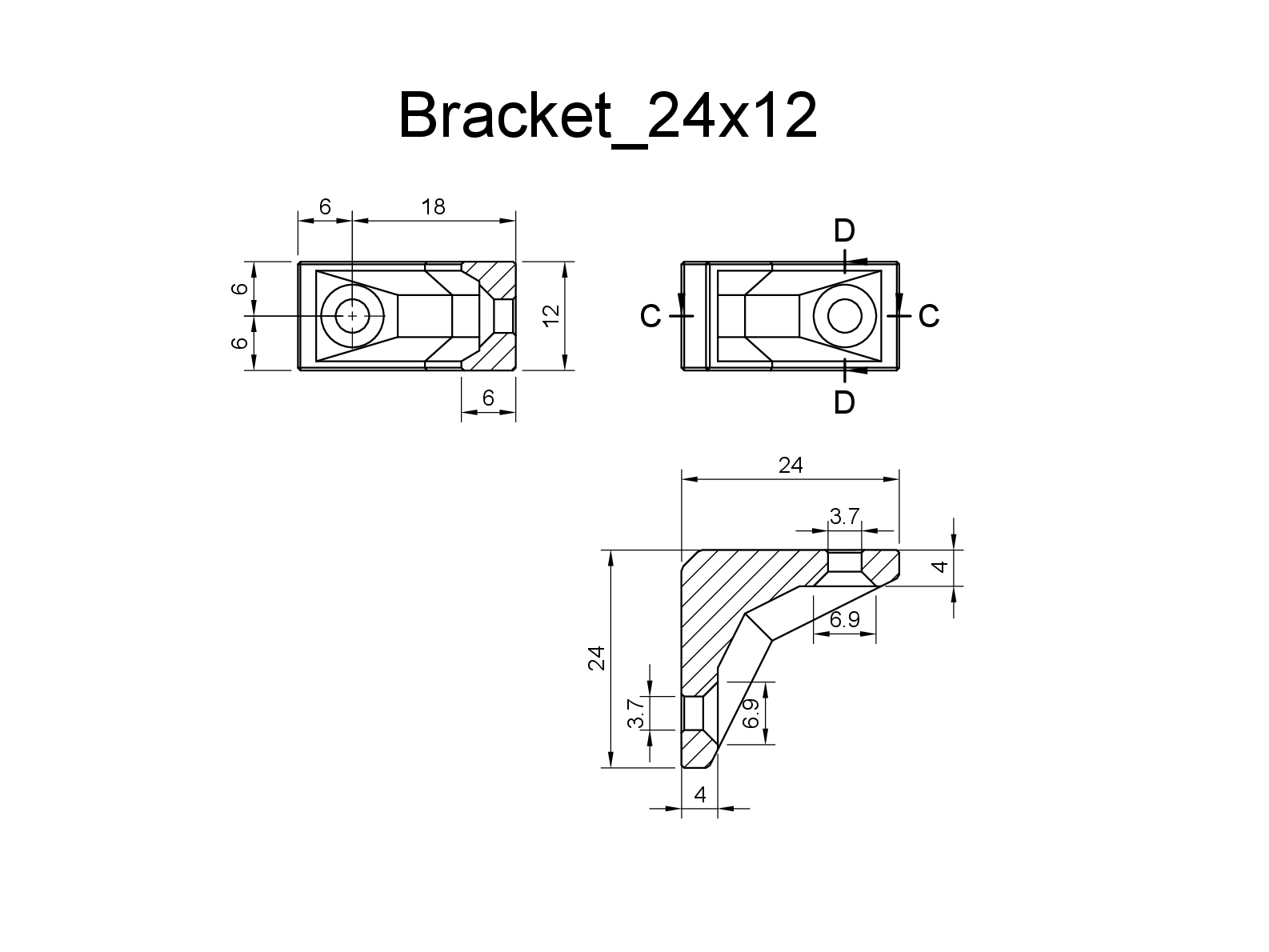Corner Bracket v2 (optimized for 3D printing) by 3D_Workspace | Download free STL model ...