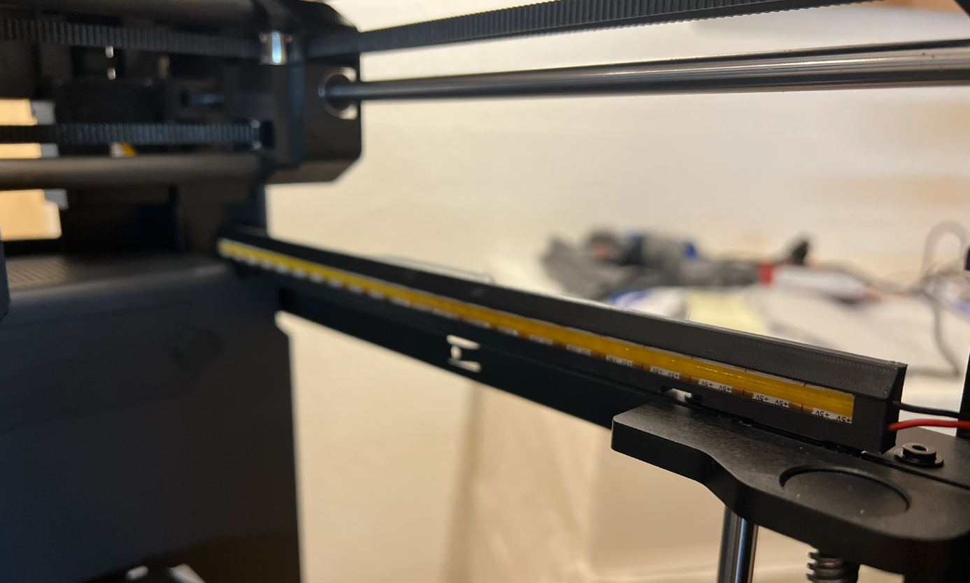 light up the BambuLab P1P (USB 5V COB LED, Relais, JST GH 1.25, Bambu ...