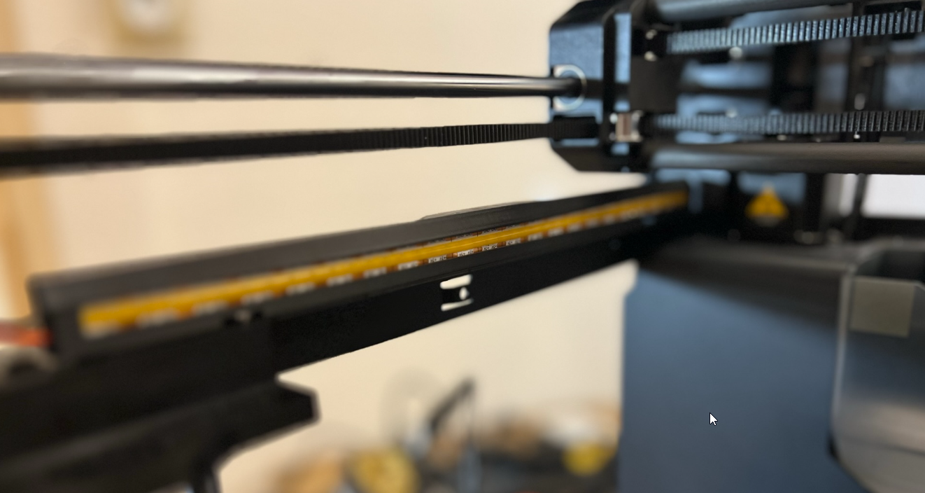 light up the BambuLab P1P (USB 5V COB LED, Relais, JST GH 1.25, Bambu ...