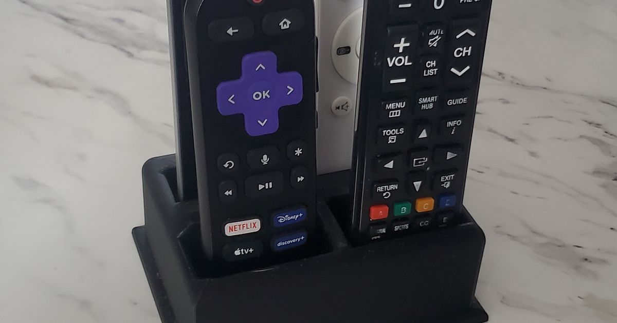 Remote Control Caddy by Donny | Download free STL model | Printables.com