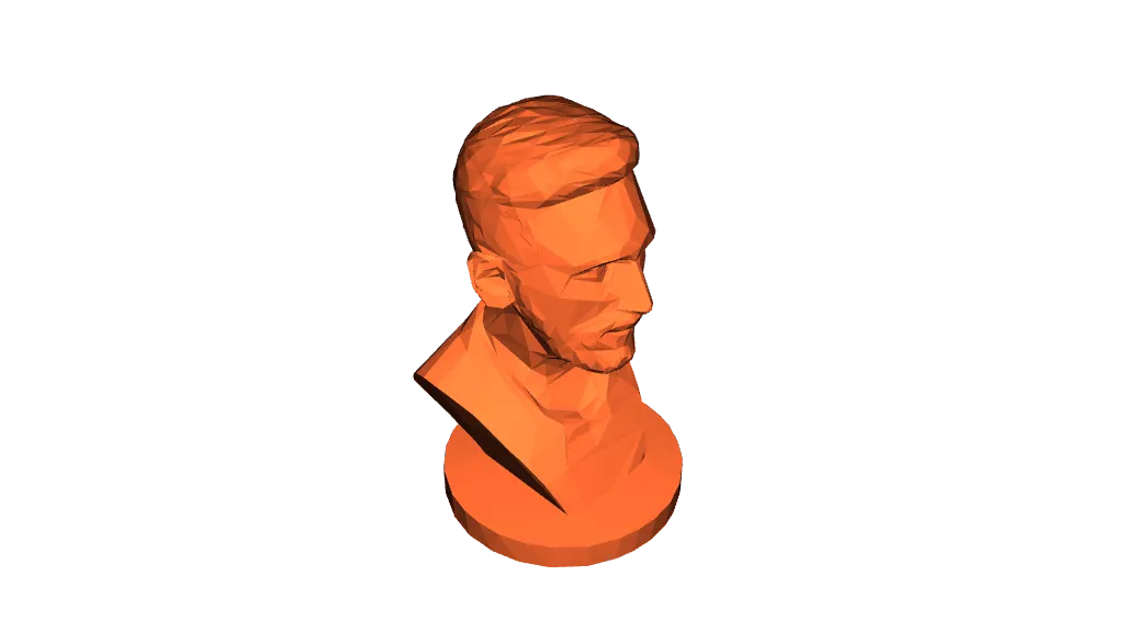 Messi Bust - Low Poly (Decoration) by CalebTimoteo | Download free STL ...