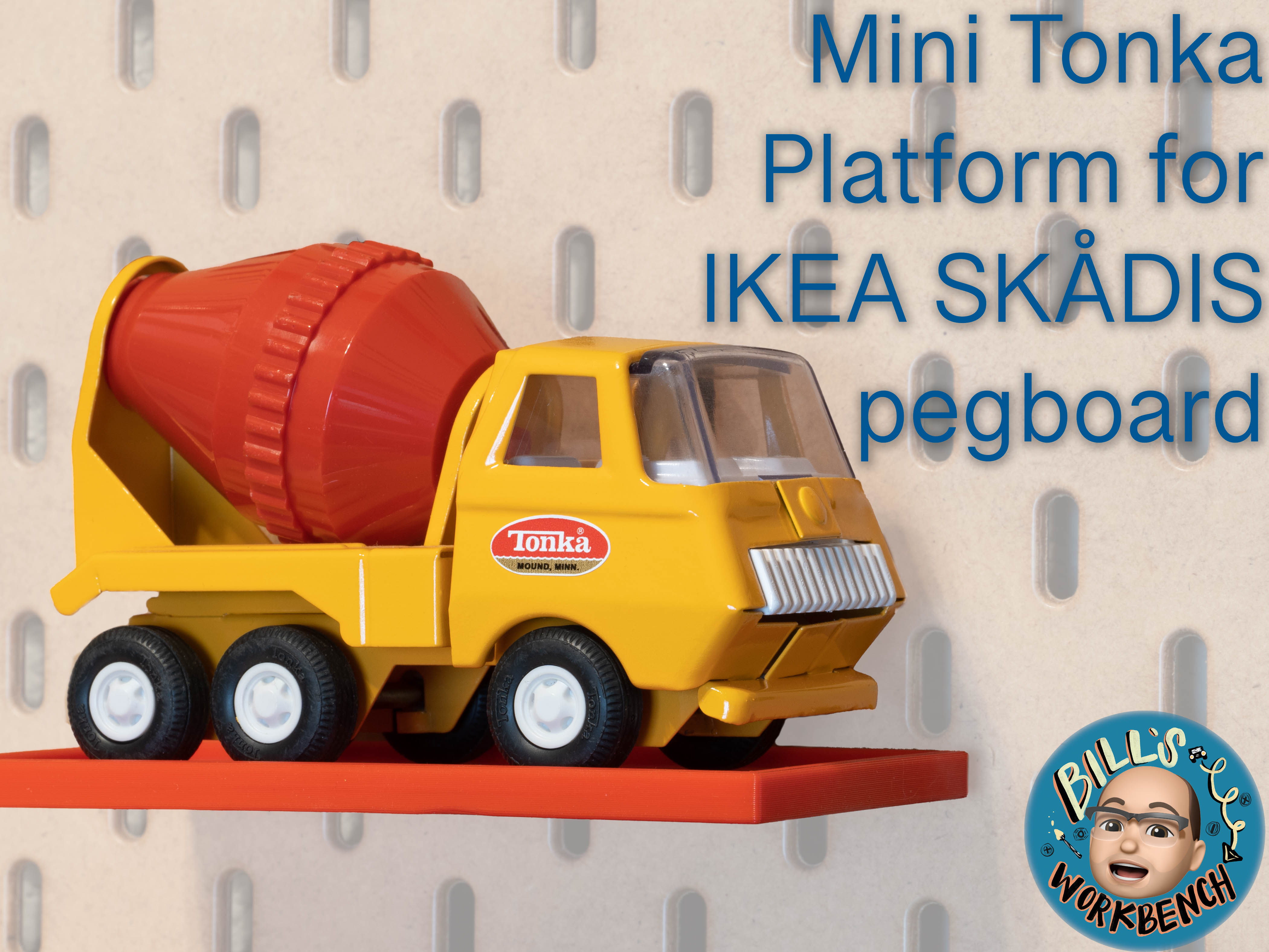 Mini Tonka Platform for IKEA Skadis pedboard by Bills Workbench ...