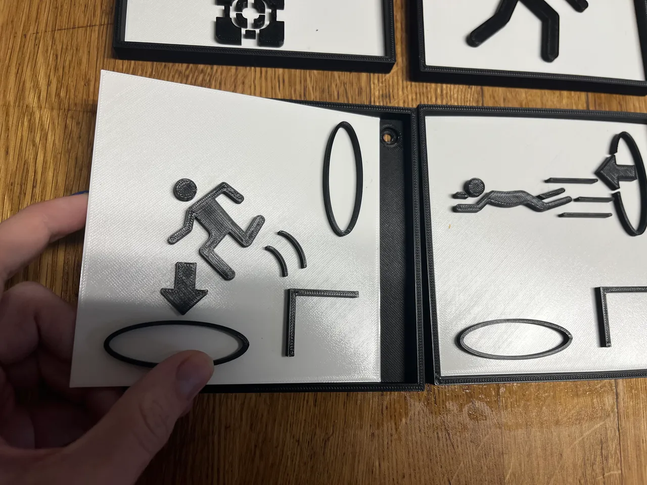 Portal - Level Warning Plaques by MiDankies Designs | Download free STL ...