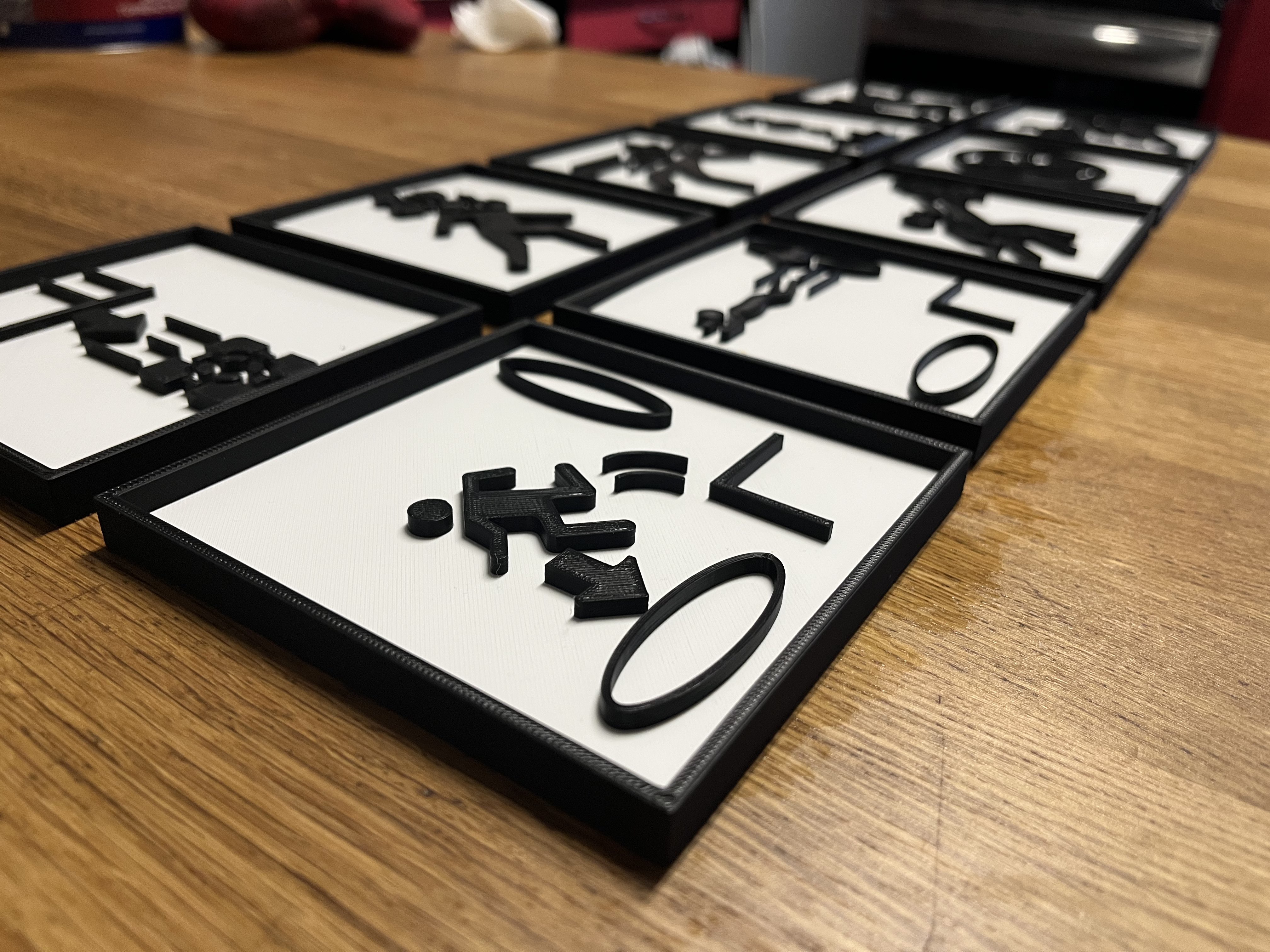 Portal - Level Warning Plaques by MiDankies Designs | Download free STL ...