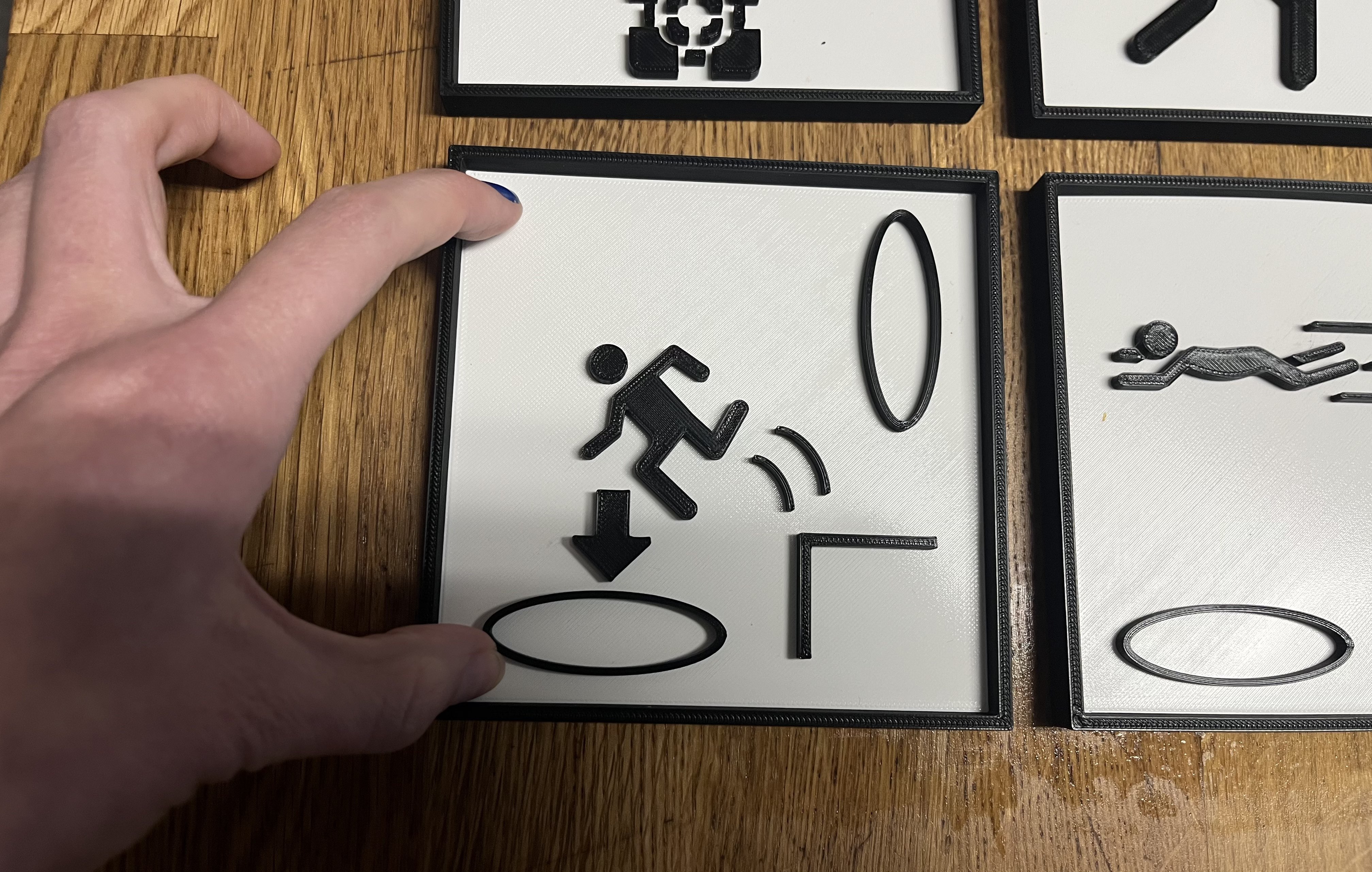 Portal - Level Warning Plaques by MiDankies Designs | Download free STL ...