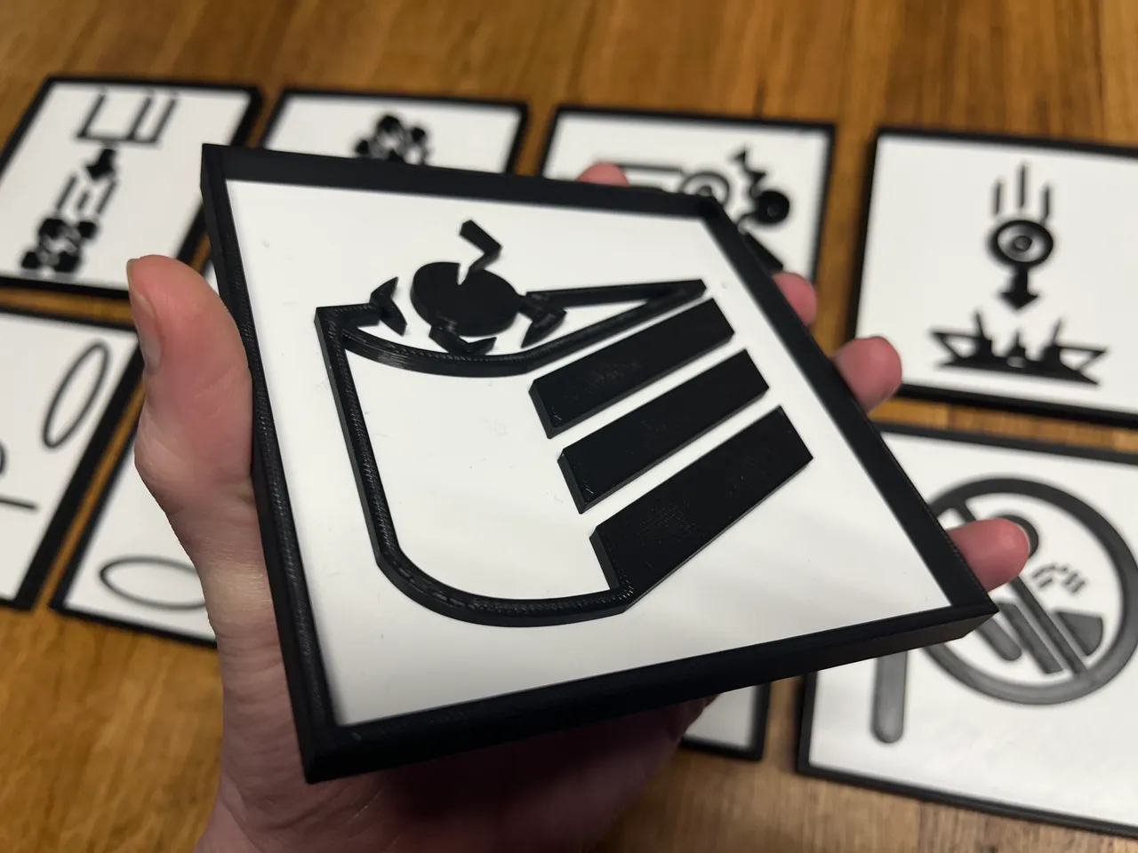 Portal - Level Warning Plaques by MiDankies Designs | Download free STL ...