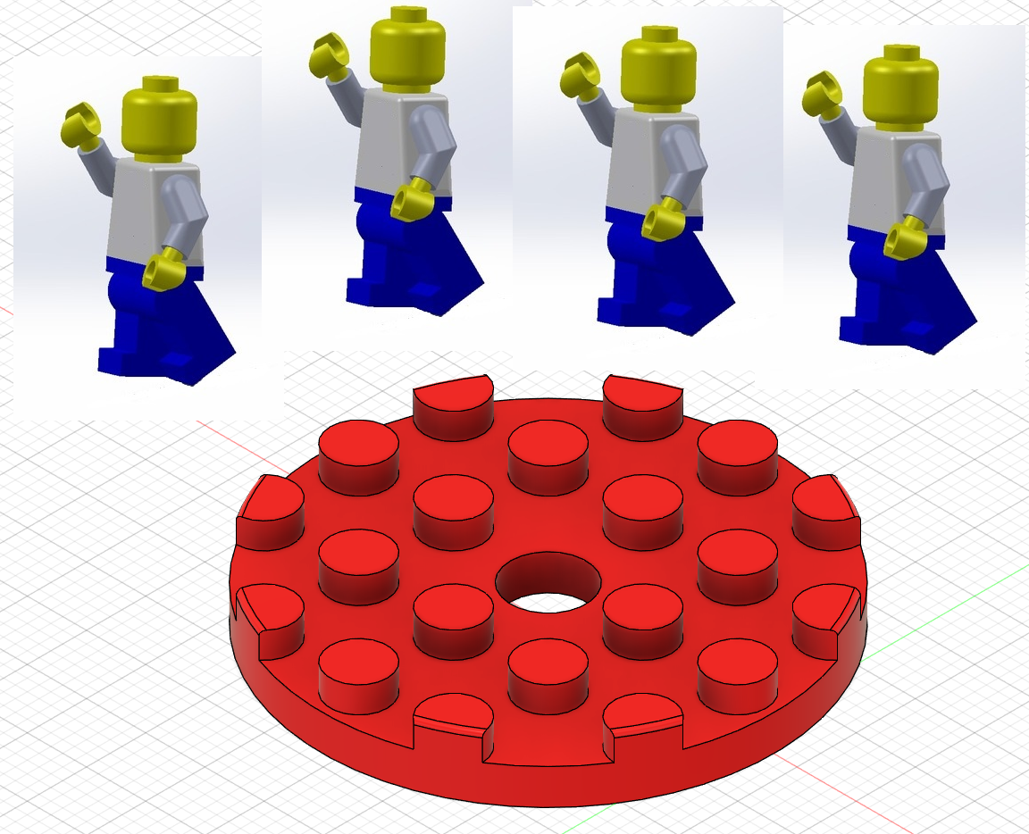 Clamping blocks Vinyl Adaptor ( LEGO compatible ) by Tomas | Download ...
