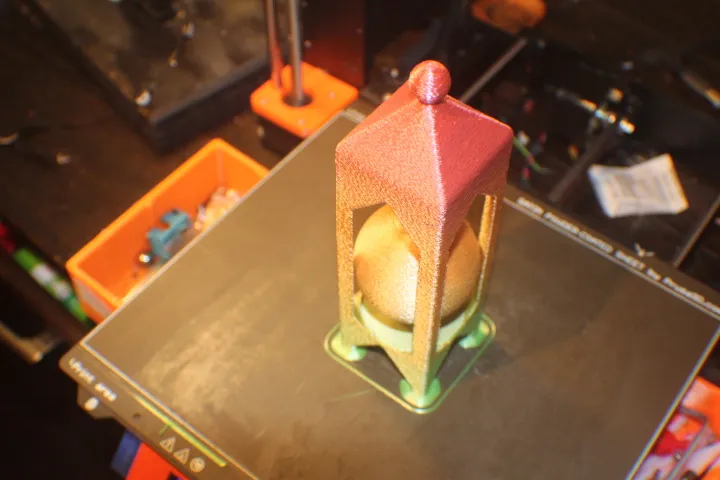 Caged Ball Tower by Ray Fox | Download free STL model | Printables.com