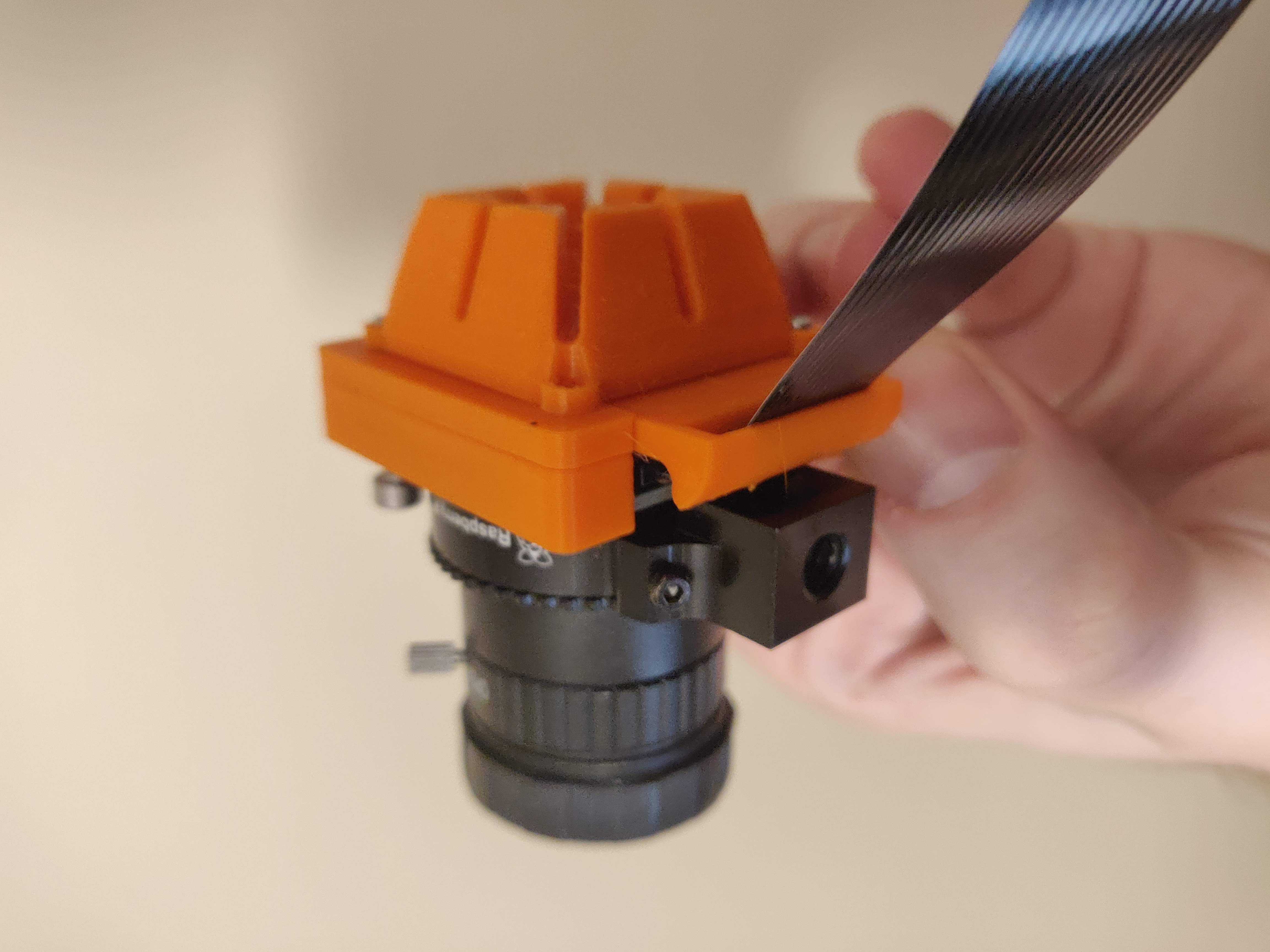 Raspberry Pi Hi Quality Camera Case Adapter by Sam | Download free STL ...