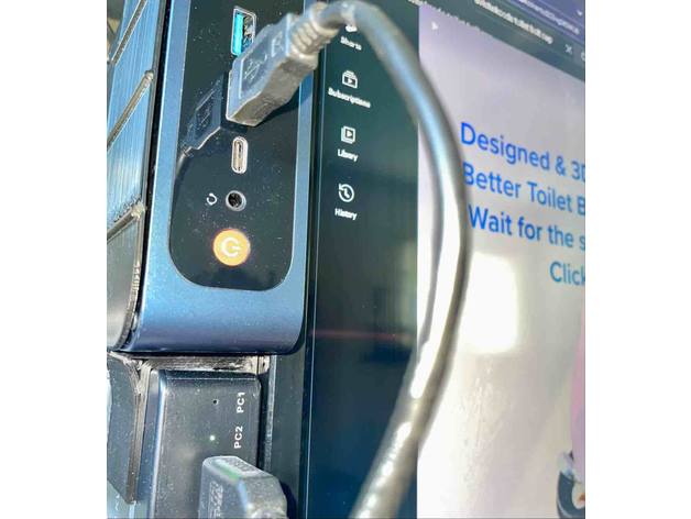 Mini PC Monitor Mount with F3D by voiyt | Download free STL model ...