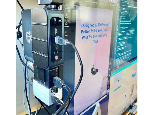 Mini PC Monitor Mount with F3D by voiyt | Download free STL model ...