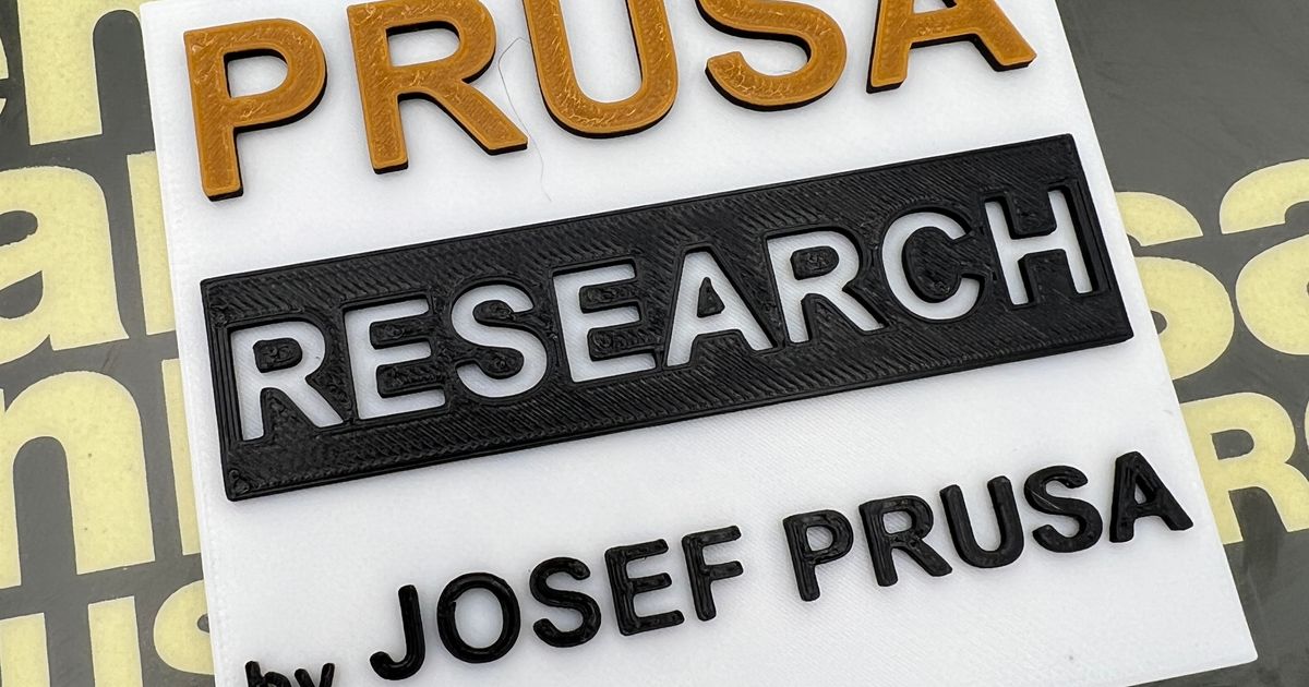 Prusa Research by Josef Prusa Logo by Patrikus | Download free STL ...