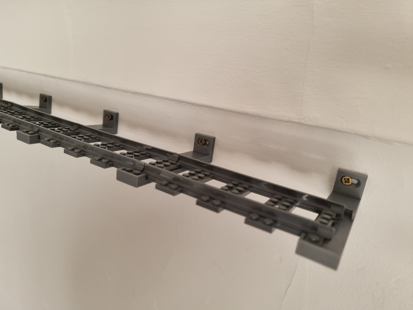 Lego Train Track Wall Bracket by Jitti | Download free STL model ...