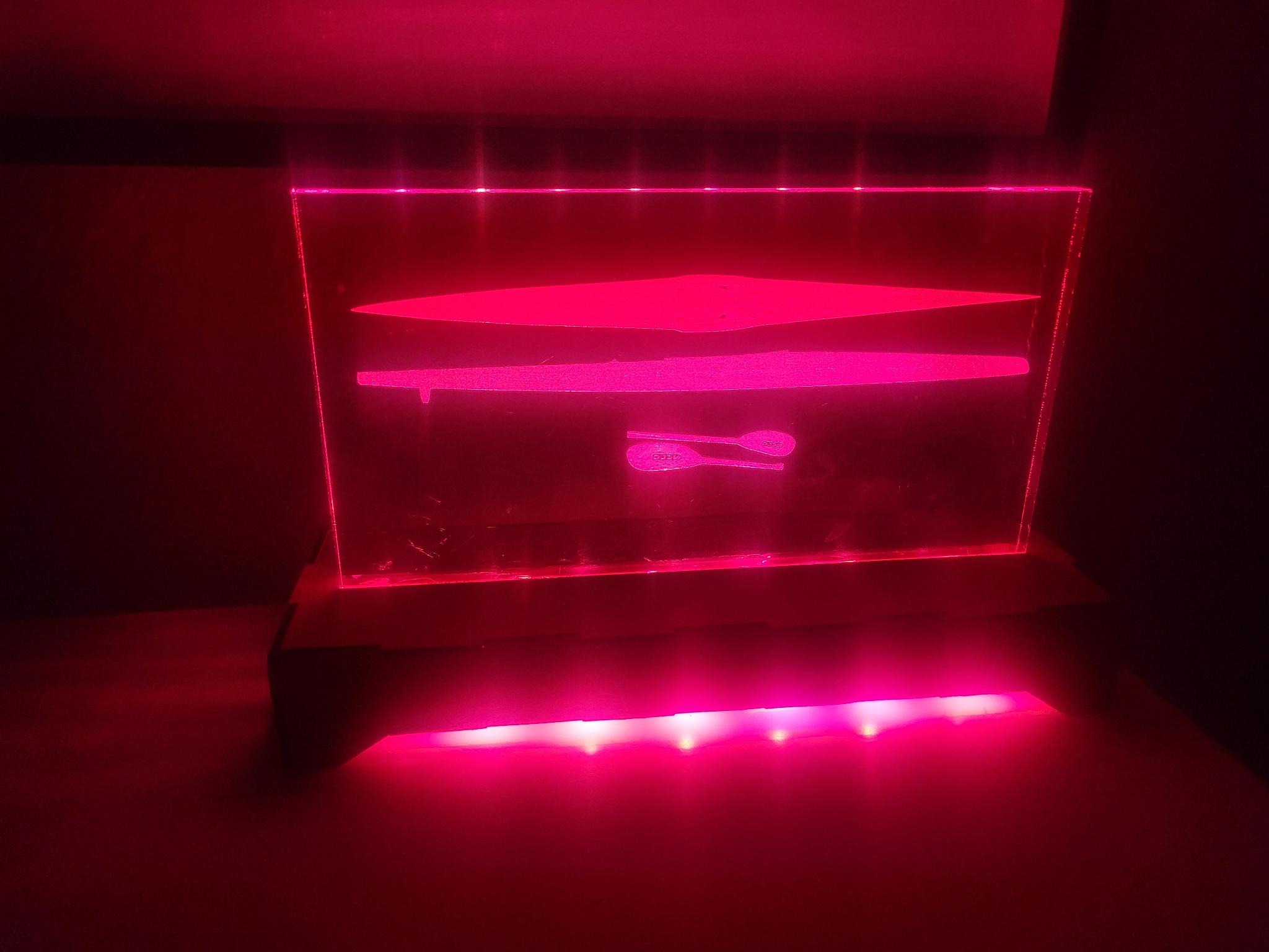 Laser-cuttable led-sign (customisable) by LH | Download free STL model ...