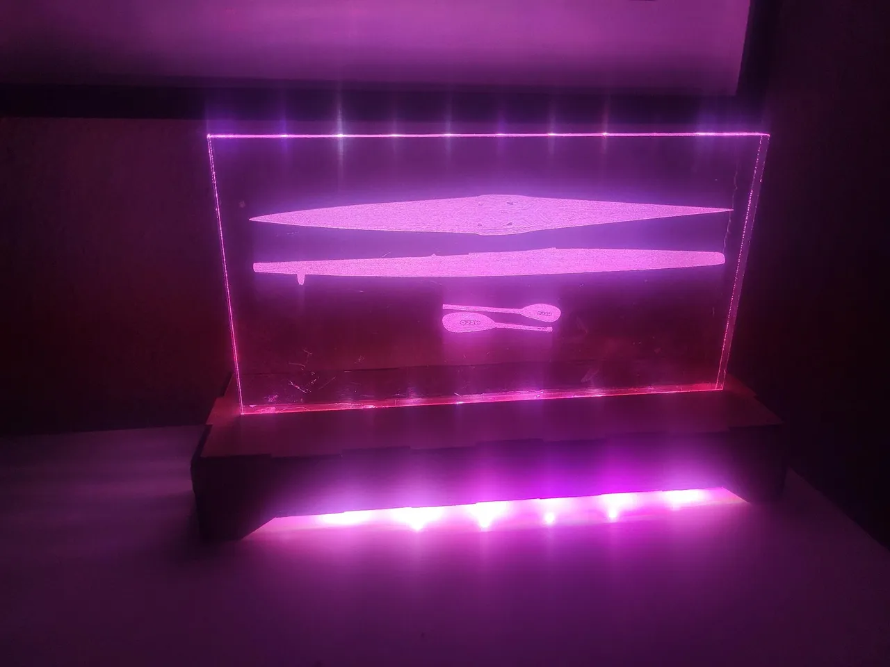 Laser-cuttable led-sign (customisable) by LH | Download free STL model ...