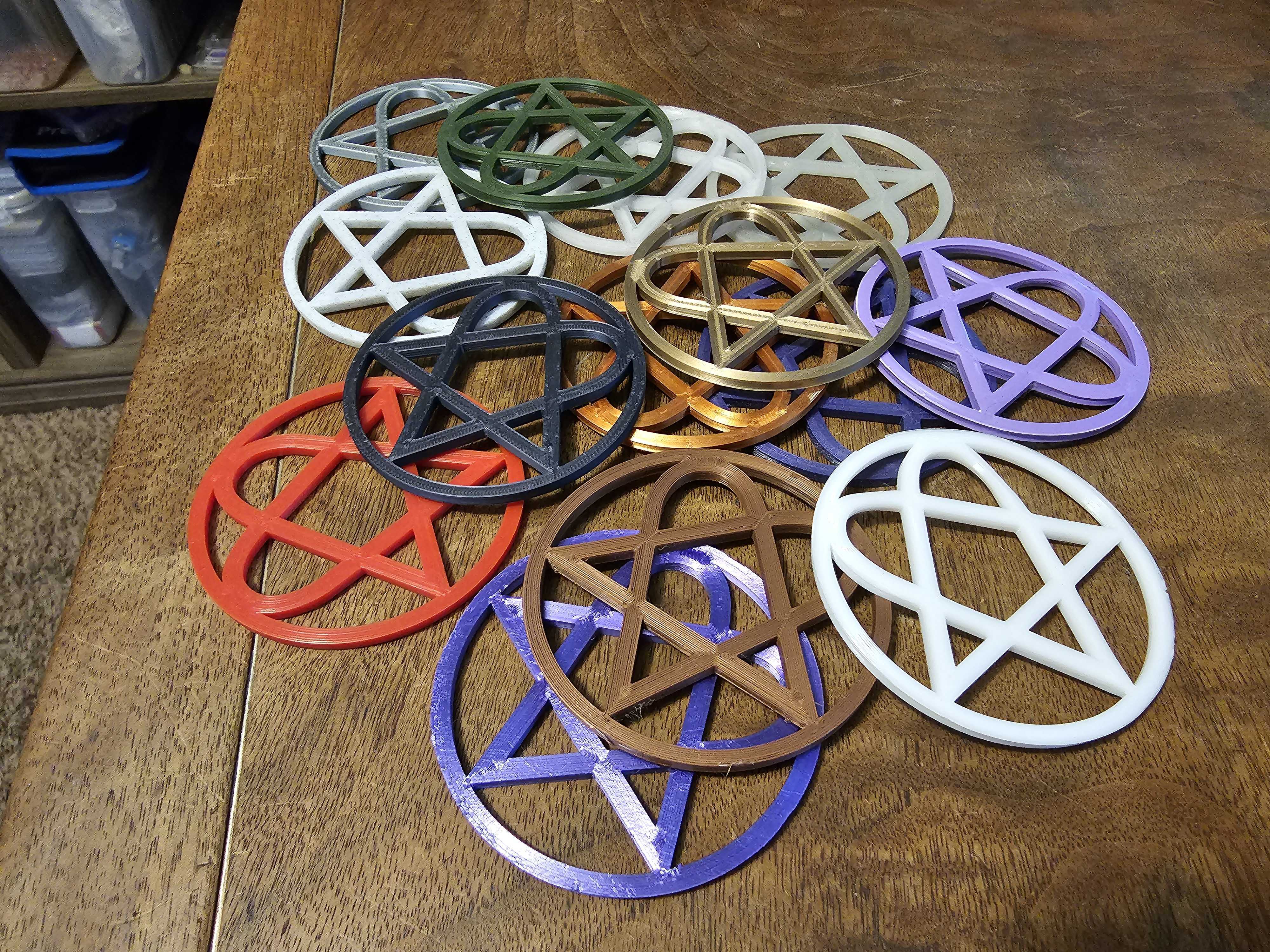 Heartagram Logo by Bryan | Download free STL model | Printables.com