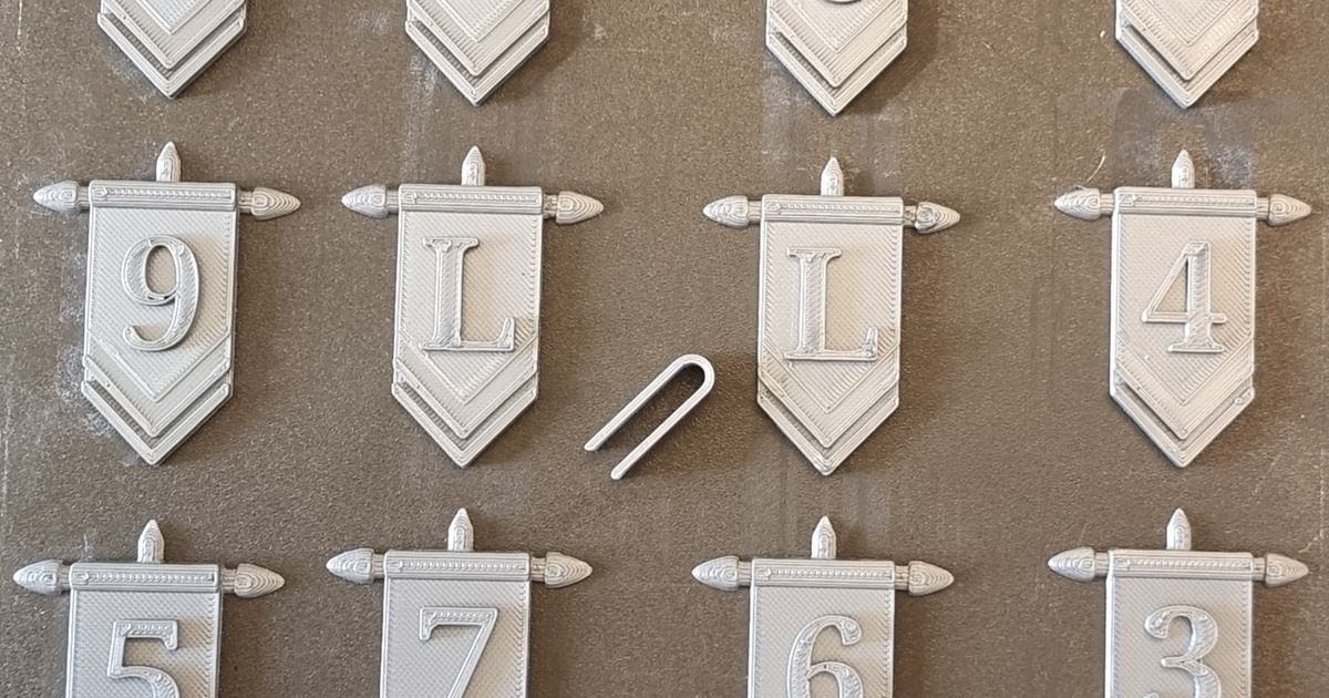 Banner Initiative Tracker - letters and numbers by Molot | Download ...