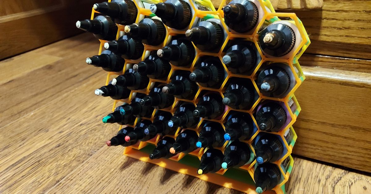 Pro Acryl Paint Color Stand/Holder (30 mm) by sr925713 | Download free ...