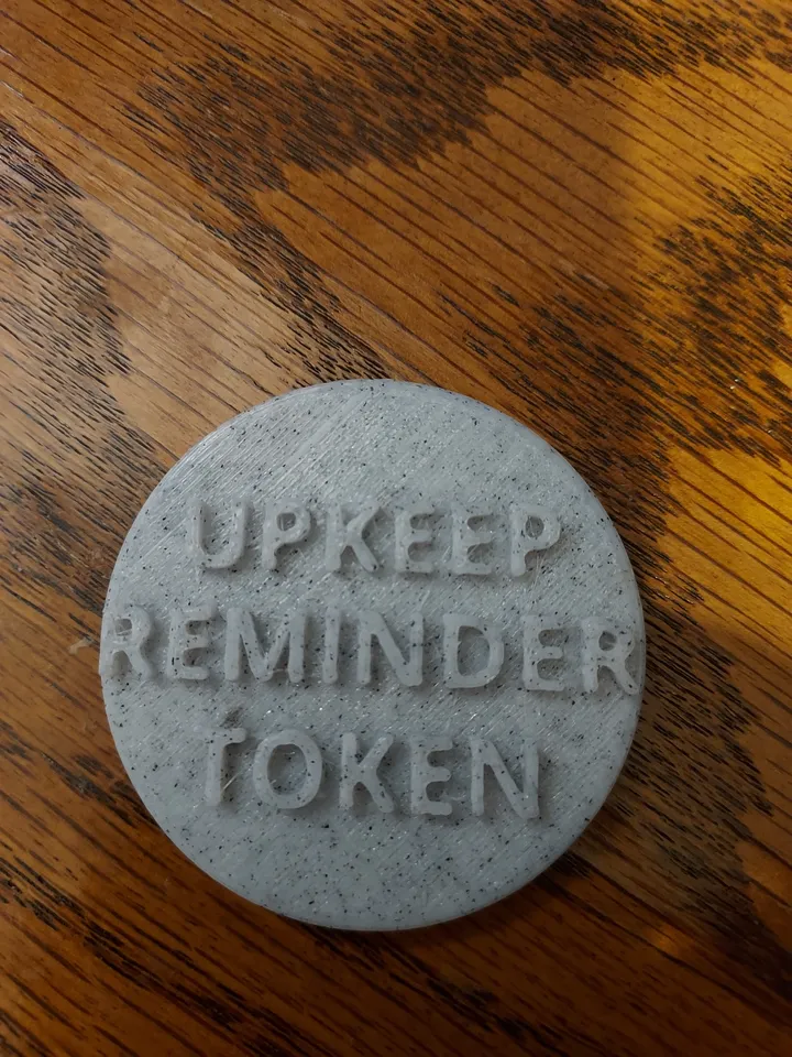 MTG Upkeep Reminder Token by sr925713 | Download free STL model ...