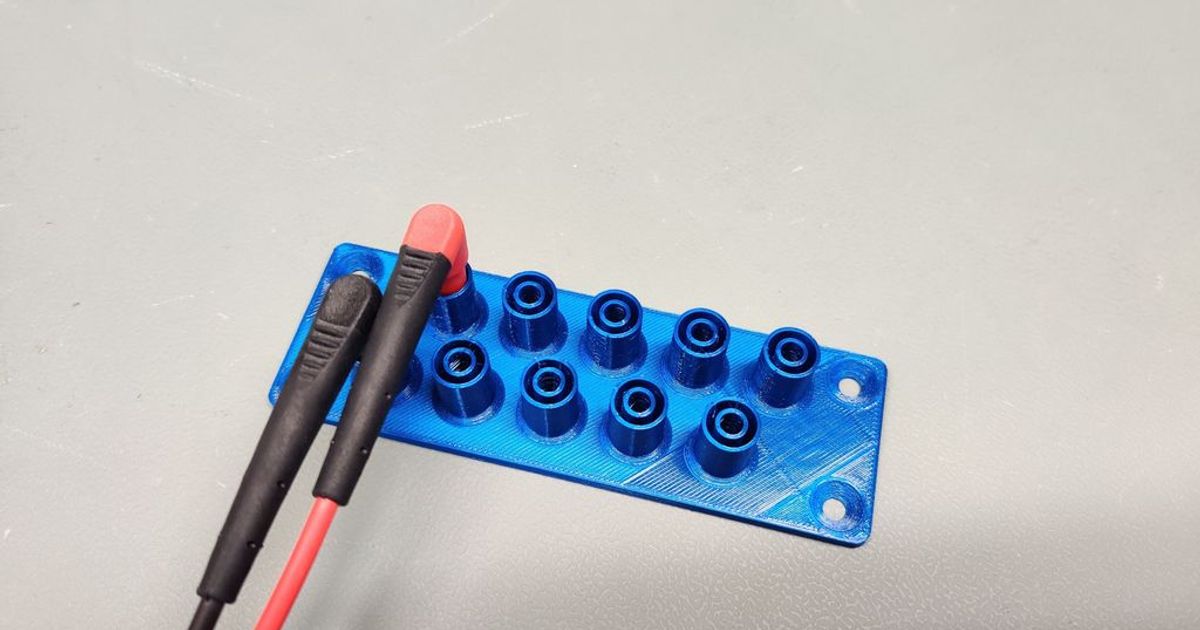 Updated 4mm Lab cable organizer | Banana Jack | Customizable by ...