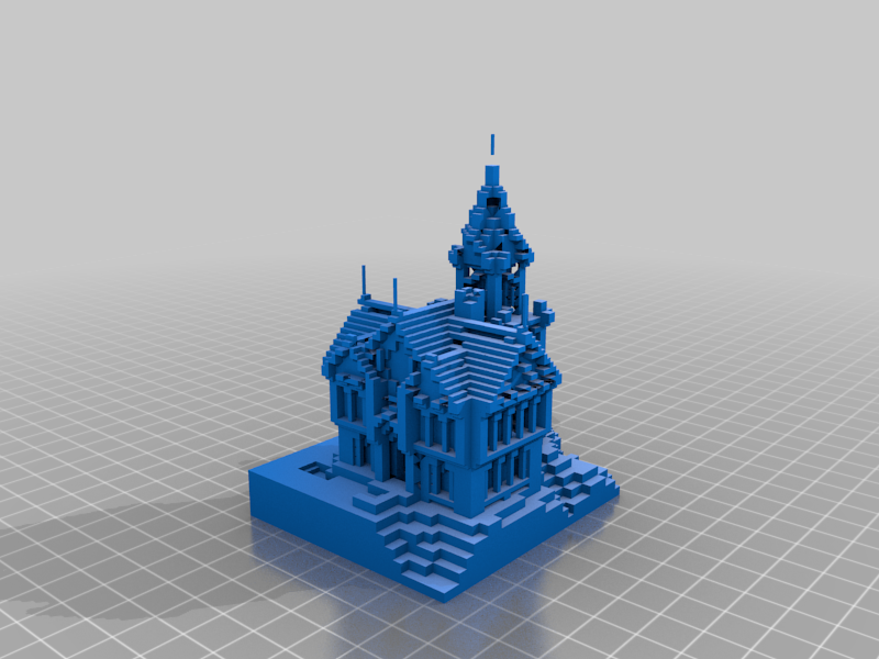 Minecraft Stone Manor by Tigerar1 | Download free STL model ...