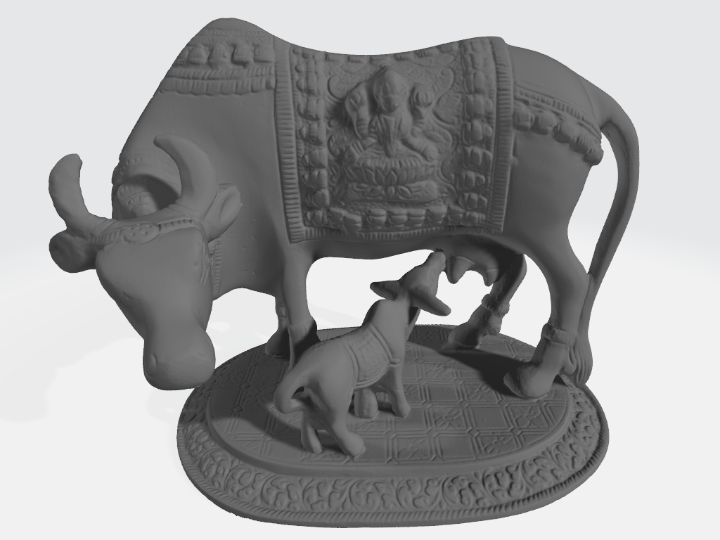 Sacred Cow with Calf by Vedic Futura | Download free STL model ...