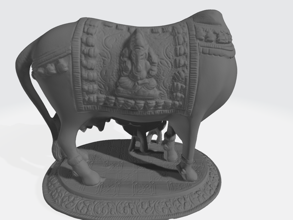 Sacred Cow with Calf by Vedic Futura | Download free STL model ...