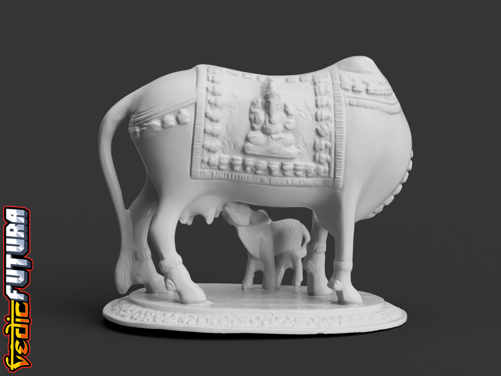 Sacred Cow with Calf by VedicFutura | Download free STL model ...