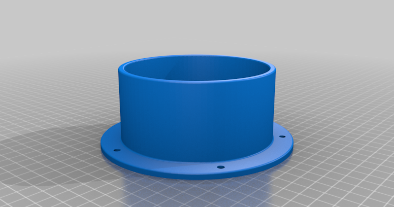 Dust Collector 4" coupling mount by rickd | Download free STL model ...