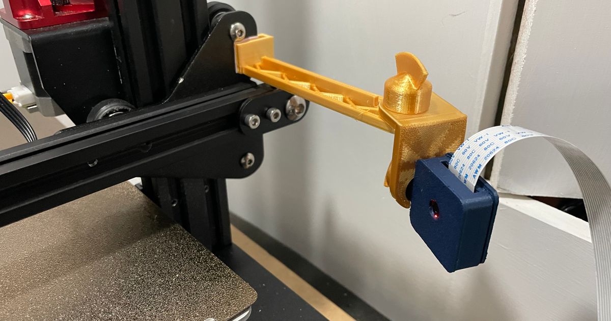 Pi Camera mount for CR-X (Right Side Gantry Clip) by VaughnR | Download ...