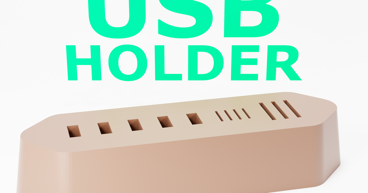 Hexagon Shaped USB & MicroSD/SD Card Holder by Petar Matić | Download ...