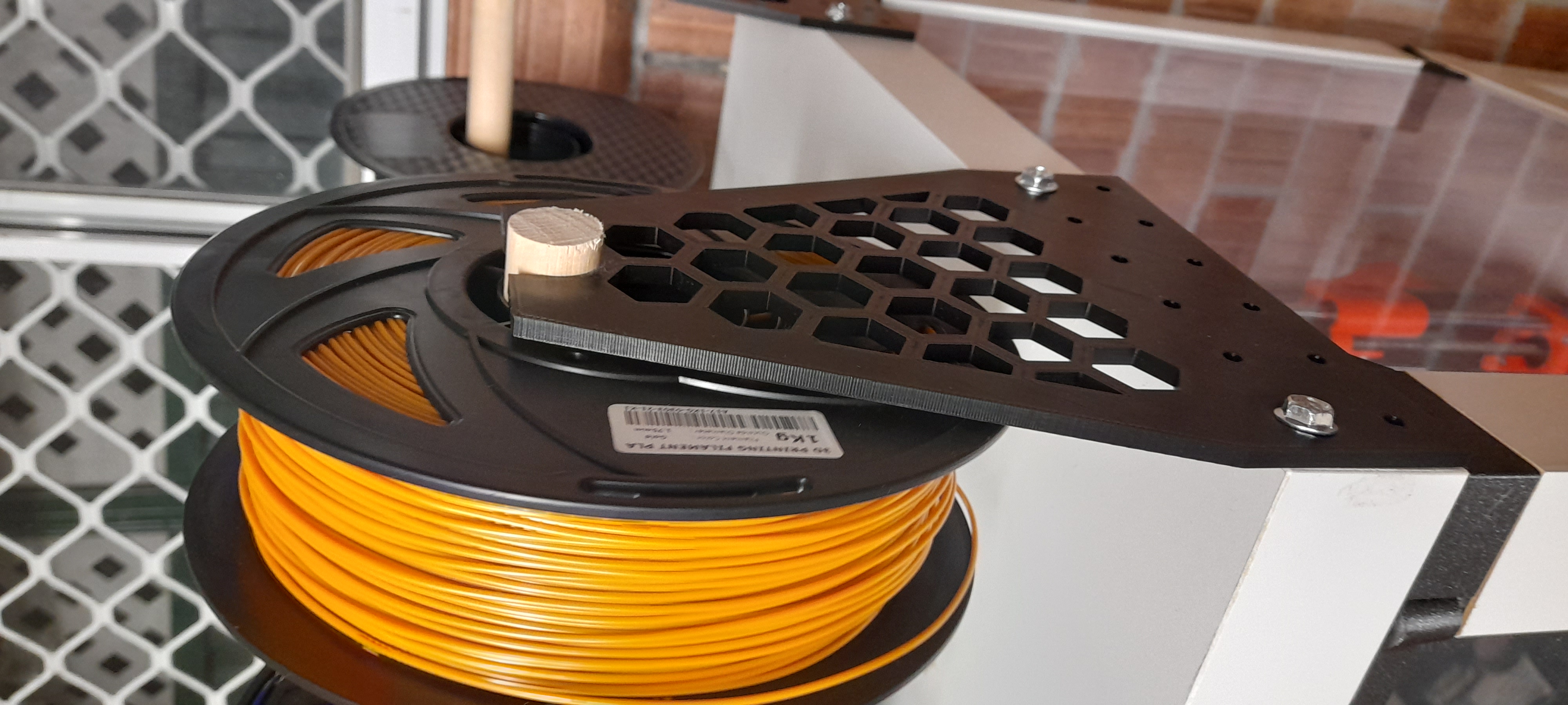 Ikea Lack Filament Holder by Auzziebogan26 | Download free STL model ...