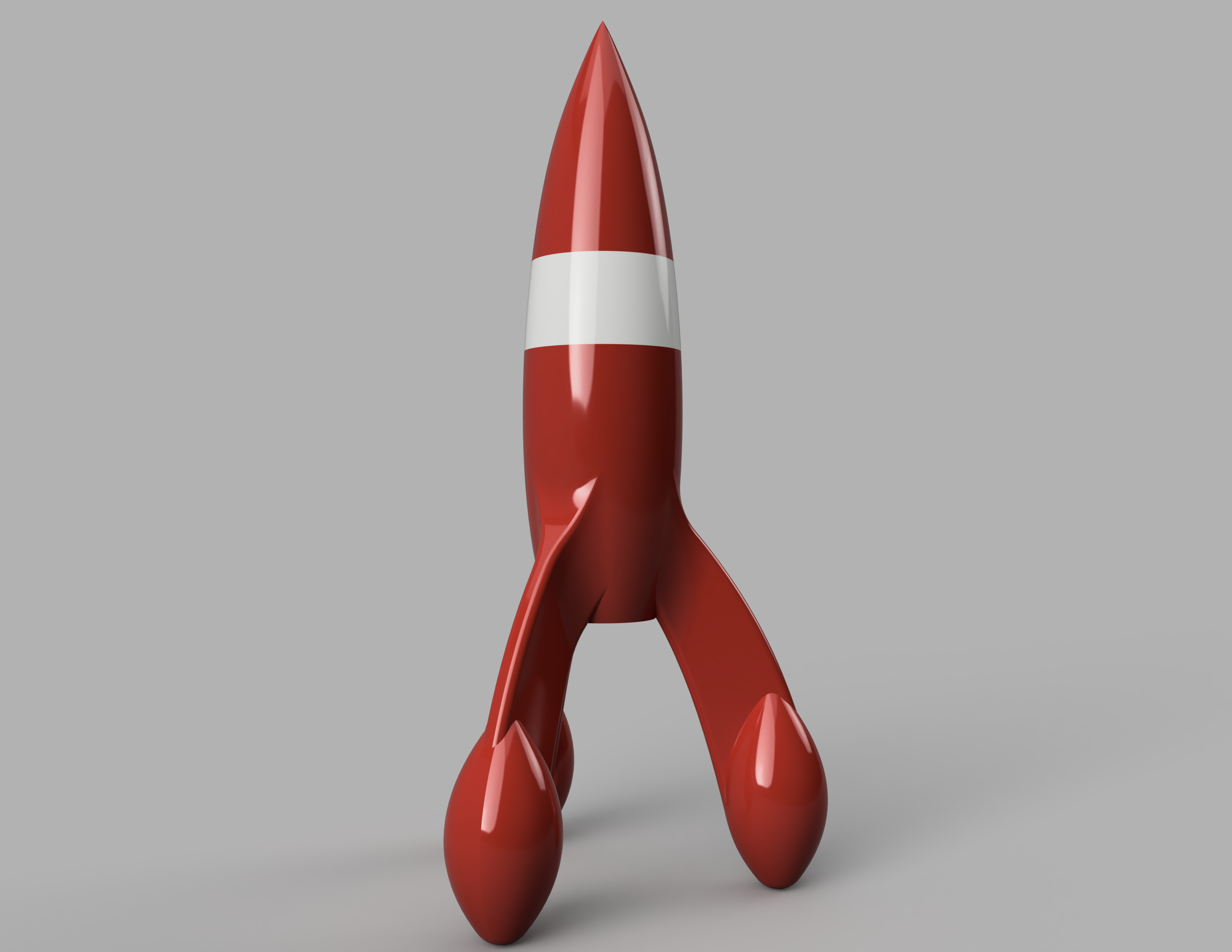 3D Printable Tintin Rocket with Homemade Sugar Rocket Propulsion by ...