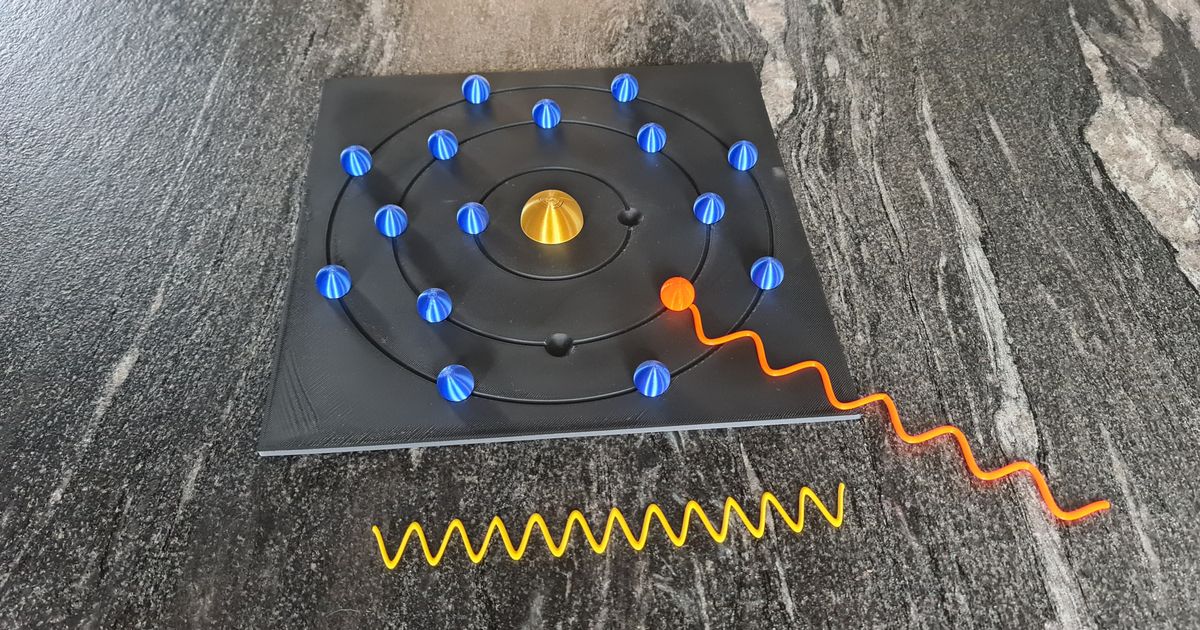 Simple Atom Modell (Rutherford) by dfense | Download free STL model ...