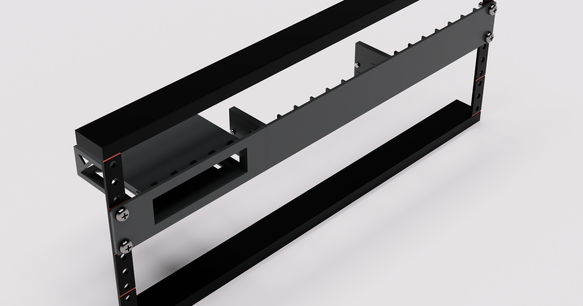 Rack Mount Network Switch Bracket By Raddic Download Free Stl Model
