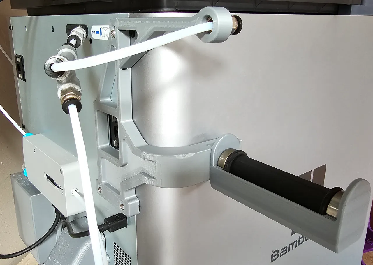 Bambu X1C / P1S side mount spool holder v2 by BC Designs | Download ...