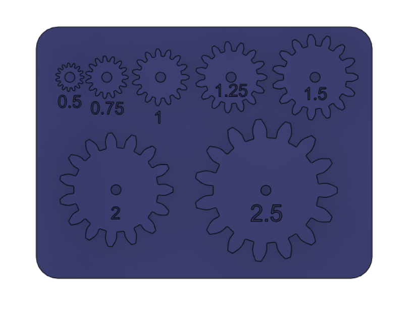 Gear Module Reference Chart by 3Dto1 | Download free STL model ...