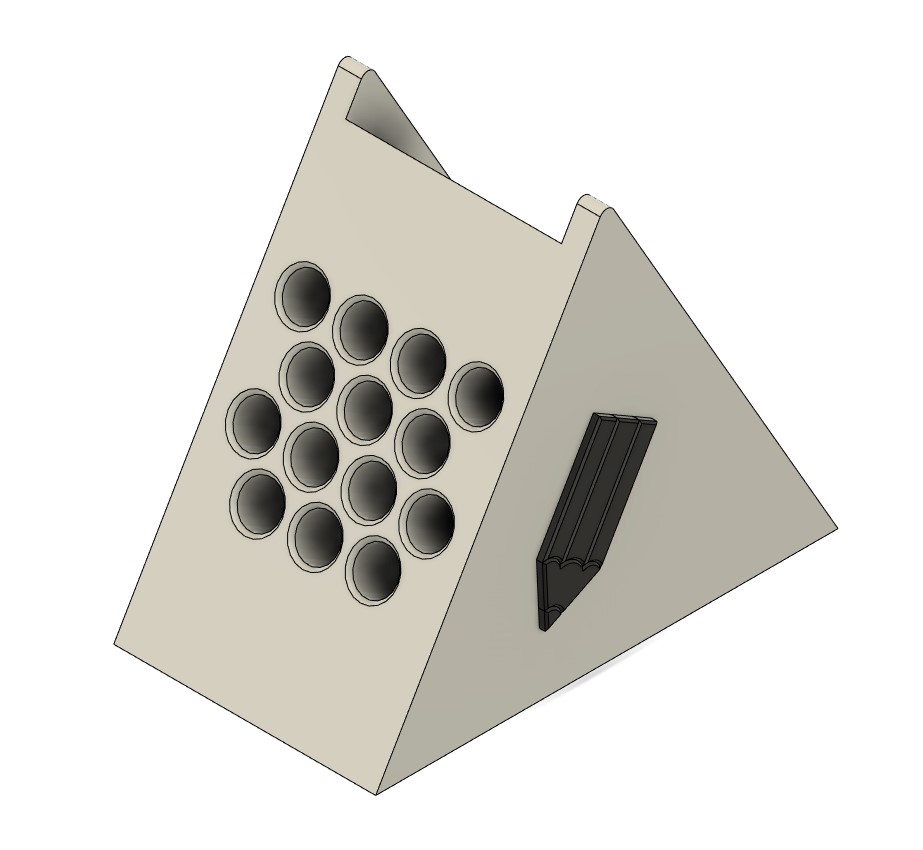 Triangle Pen & Card Holder by karakamil | Download free STL model ...