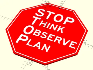STOP Think Observe Plan by Ch'marr | Download free STL model ...