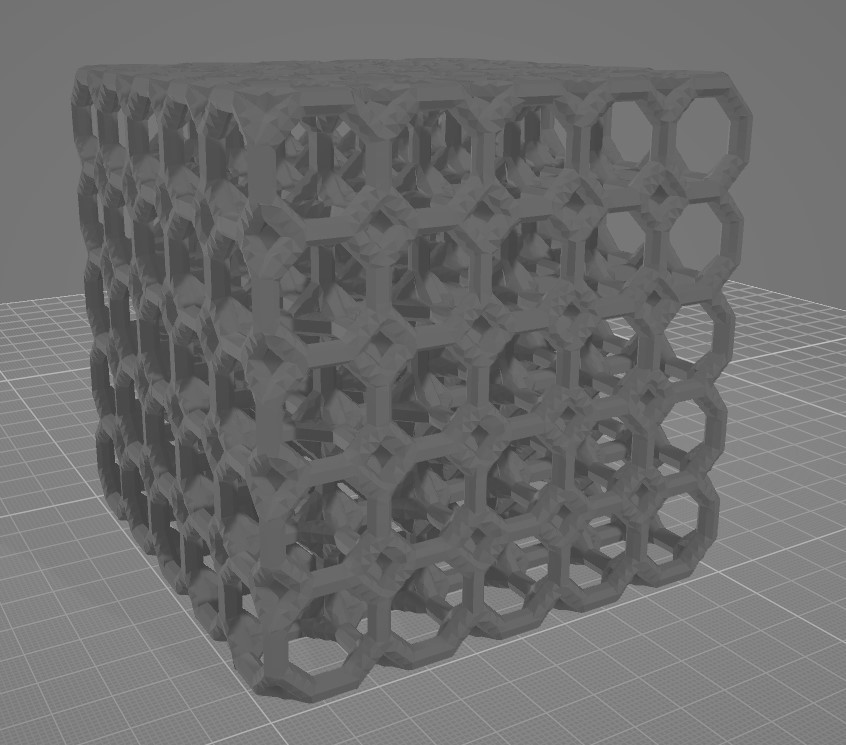 Truncated Cube Lattice Structure by wallydoggy | Download free STL ...