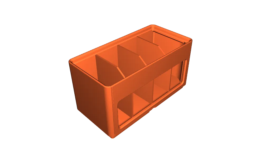 Glass front gridfinity bins with pause mid print insertion by ...