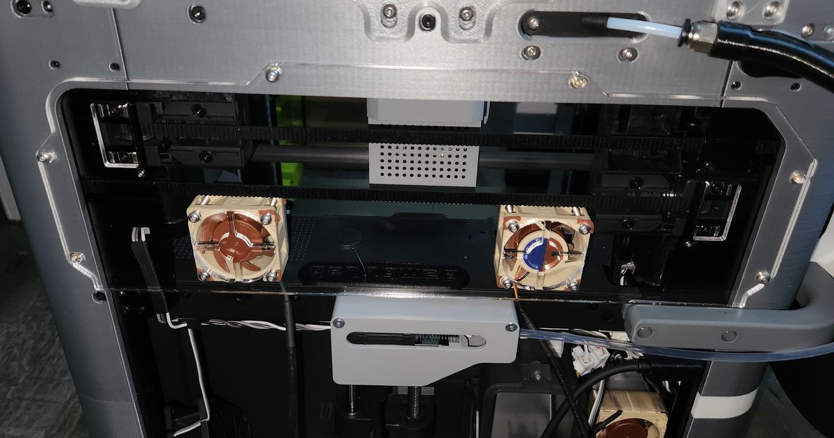 ARC back panel mods: tensioner access and chamber/stepper cooling fans ...