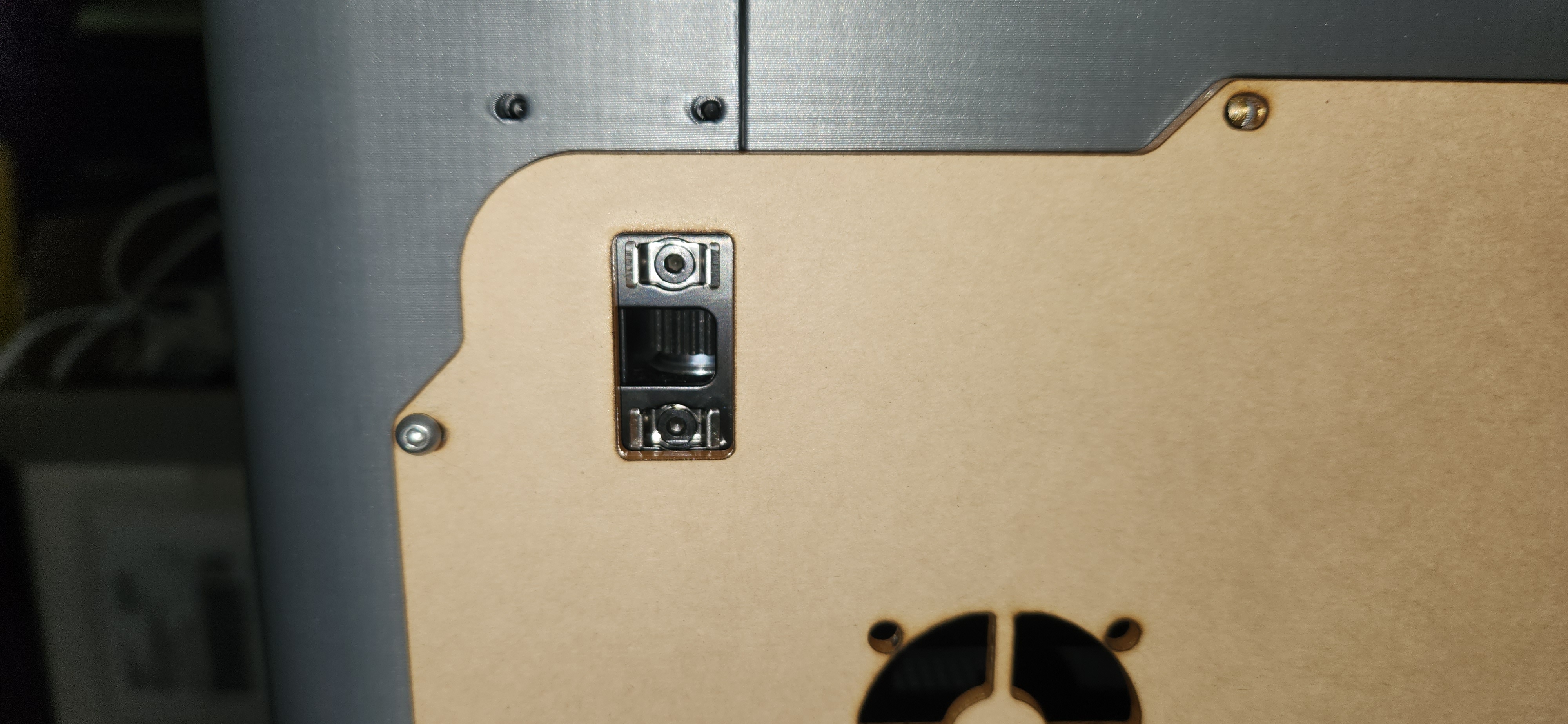 ARC back panel mods: tensioner access and chamber/stepper cooling fans ...