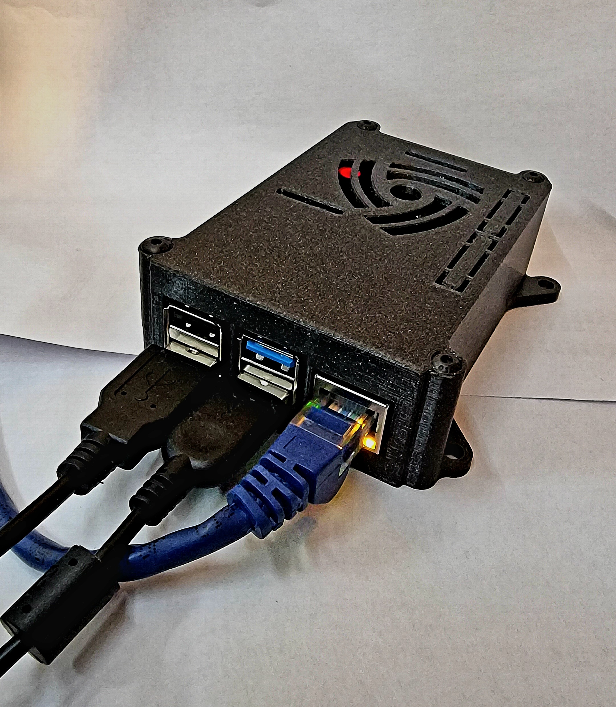 Rasberry Pi 4 case top REMIX to include Official POE D hat by datroot ...