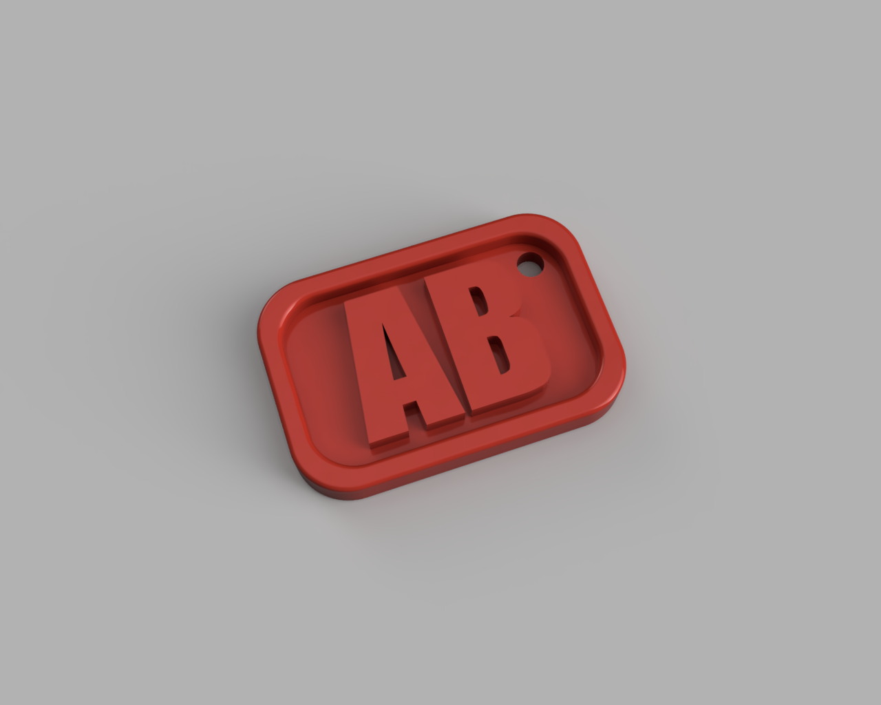 AB Keychain Logo by 3D Design.Makerlab57 | Download free STL model ...