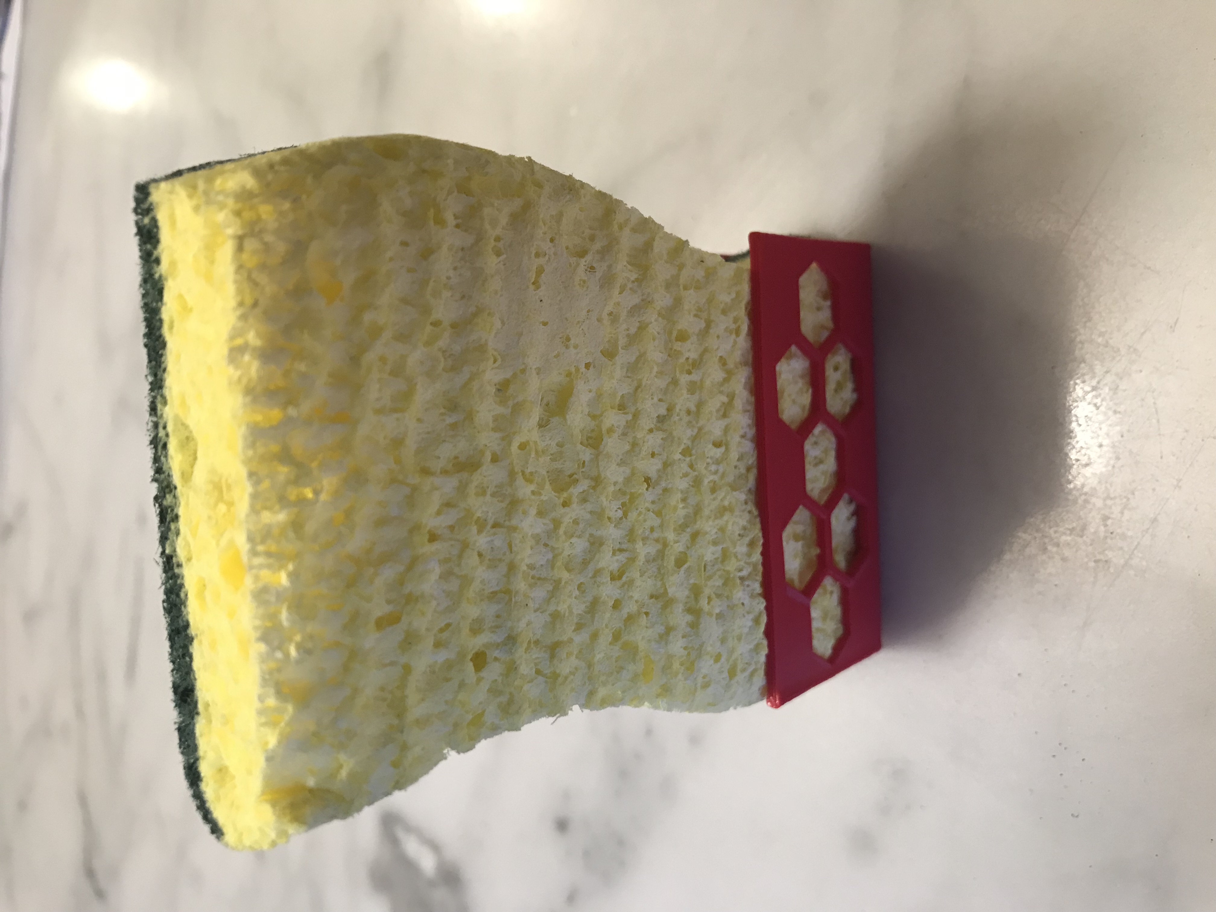 Minimalist Hex Sponge Holder by Lacemaker | Download free STL model | Printables.com