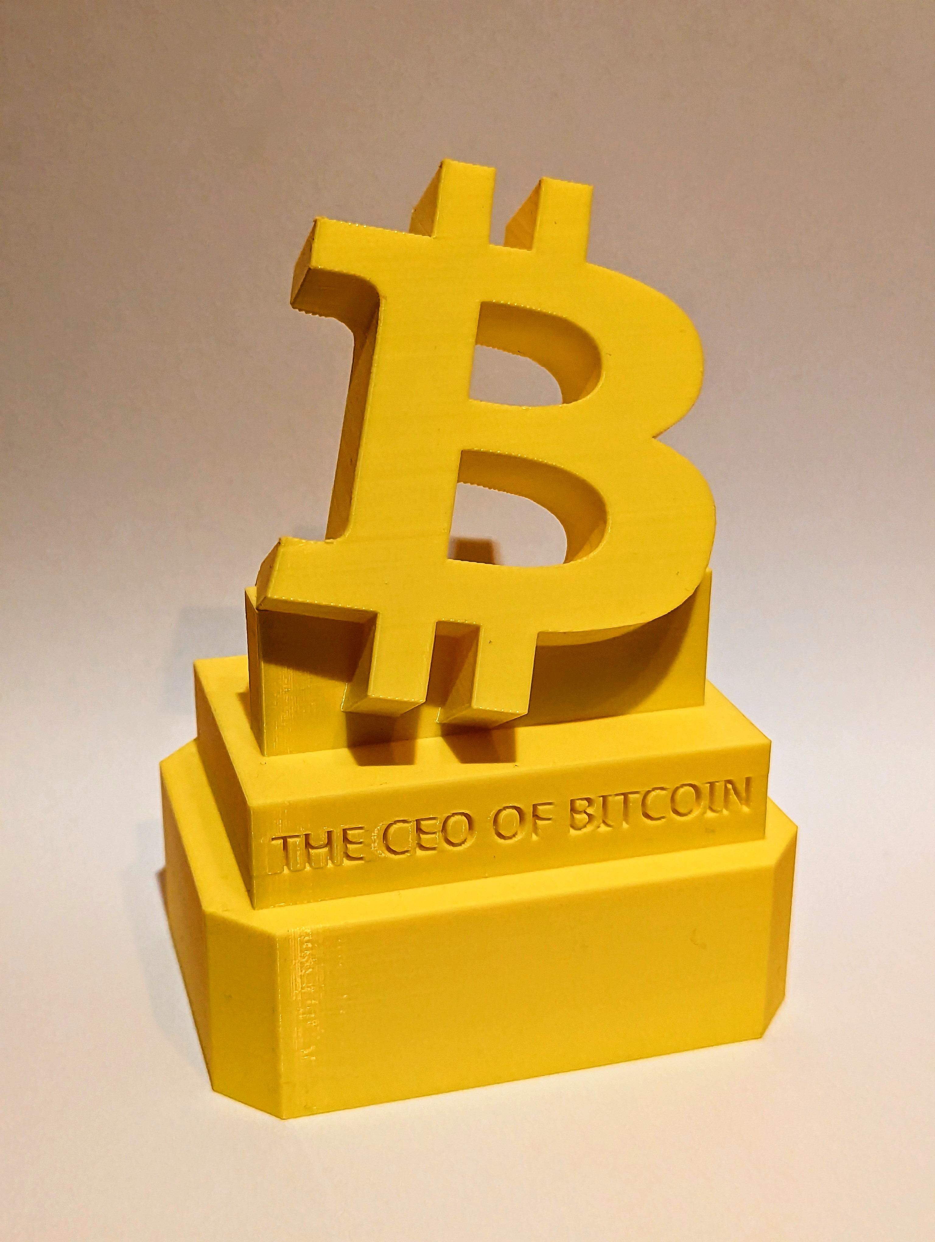 The CEO of Bitcoin - Statue by nyknyc | Download free STL model ...
