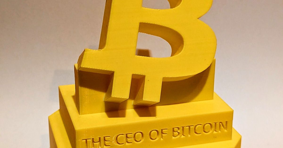 The CEO of Bitcoin - Statue by nyknyc | Download free STL model ...